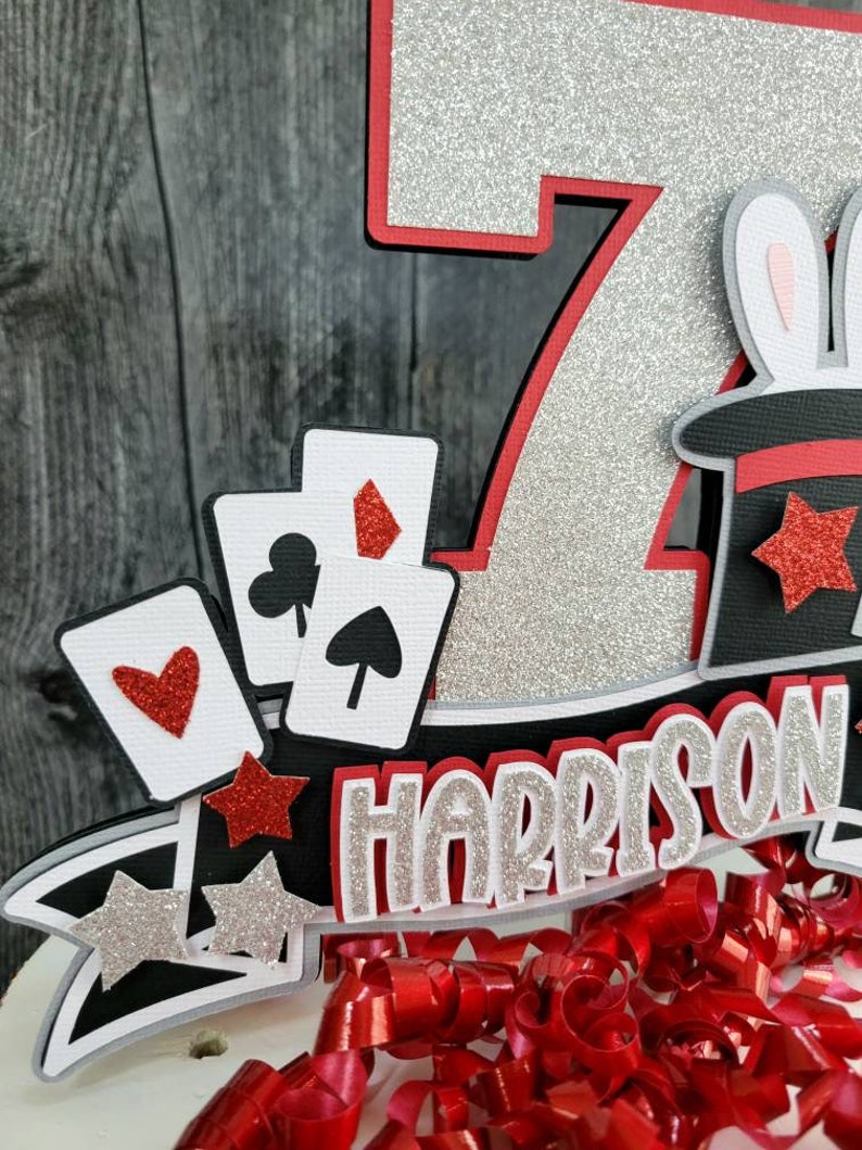 Magician Themed Cake Topper Magic Cake Topper Magician - Etsy