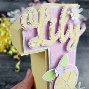 Lemon 3D Number - Lemon Birthday - Lemon Centerpiece - Lemon Party - Etsy