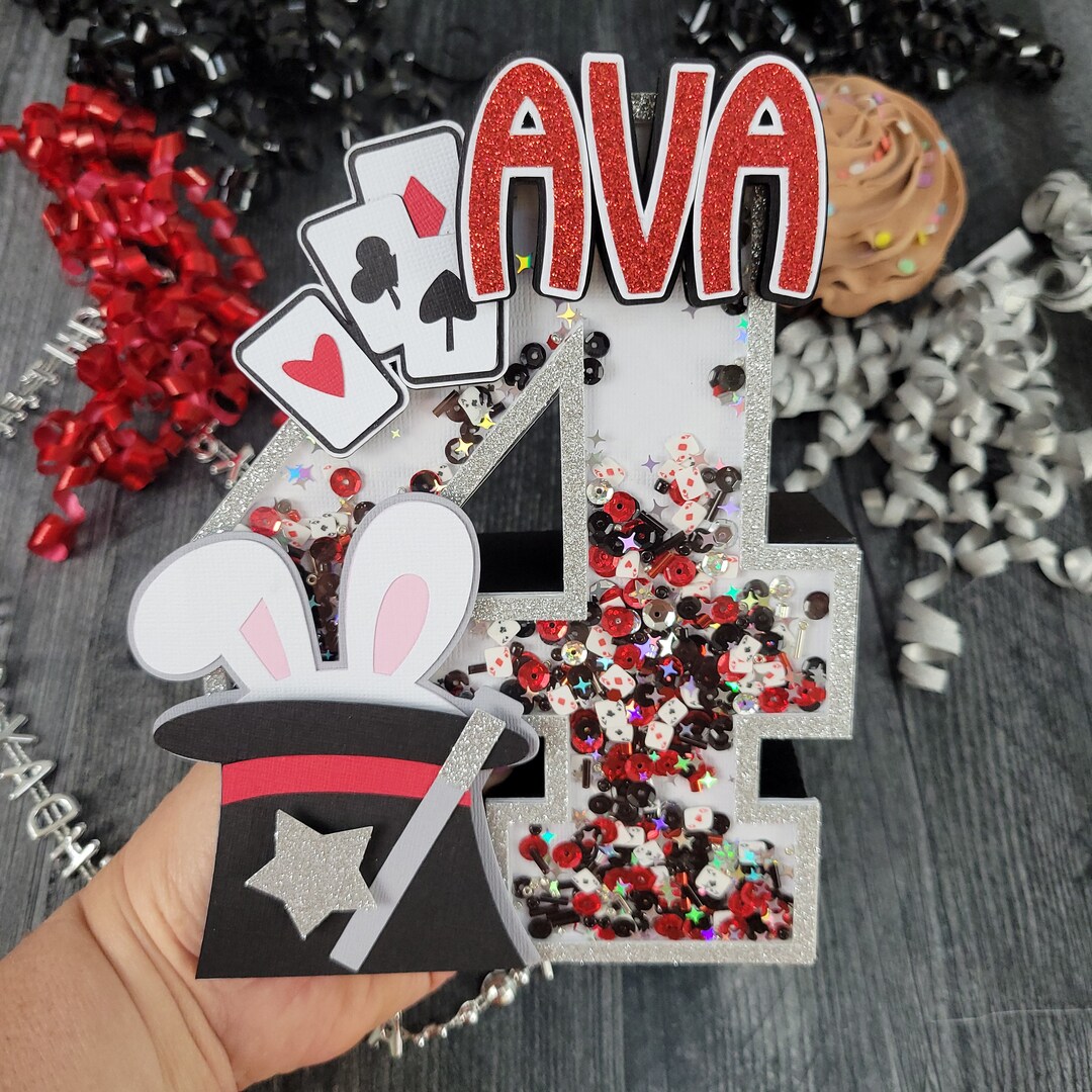 3D Magician Number Magic Birthday Party Magician Party - Etsy