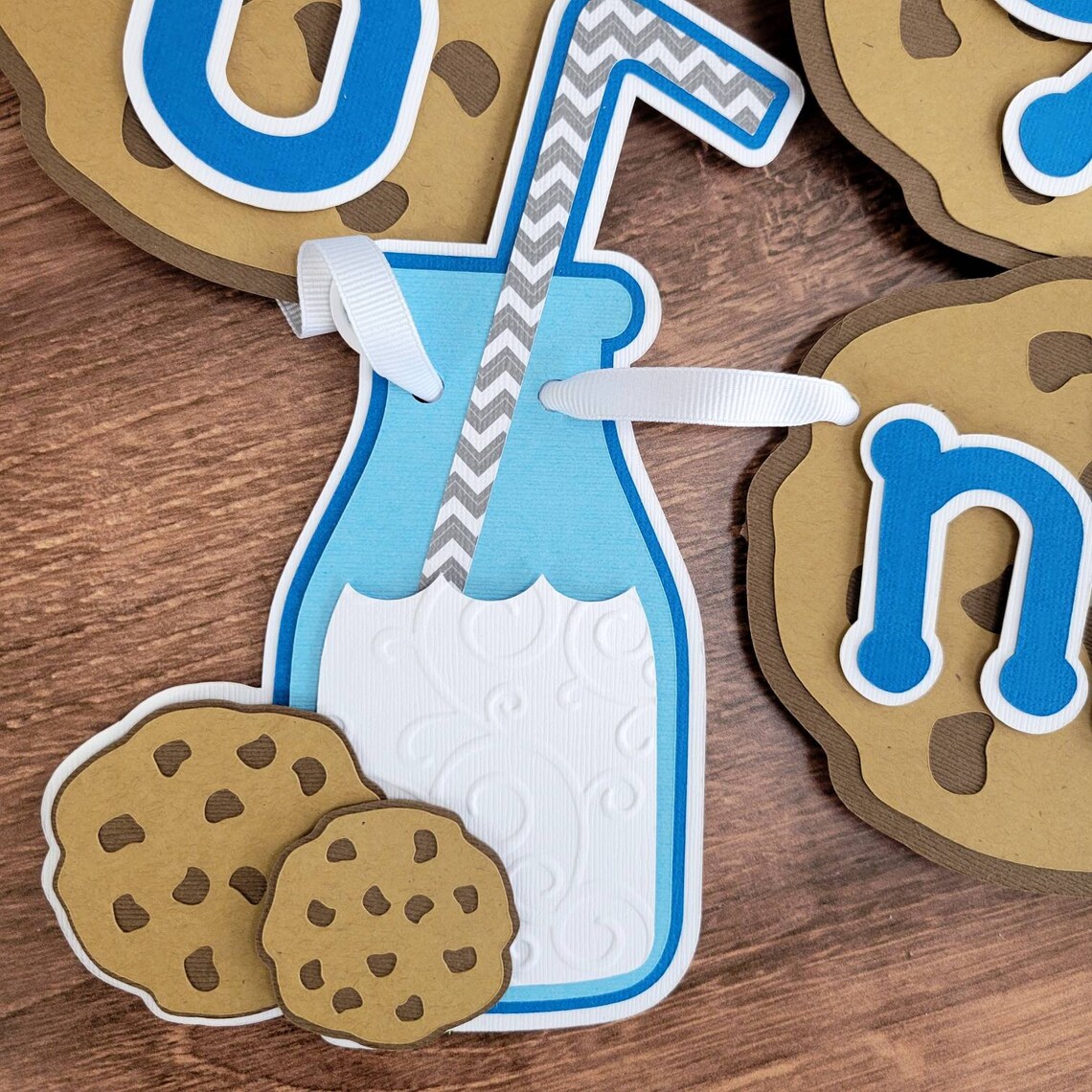 Cookie Photo Banner Cookie Birthday Cookie Party Milk - Etsy