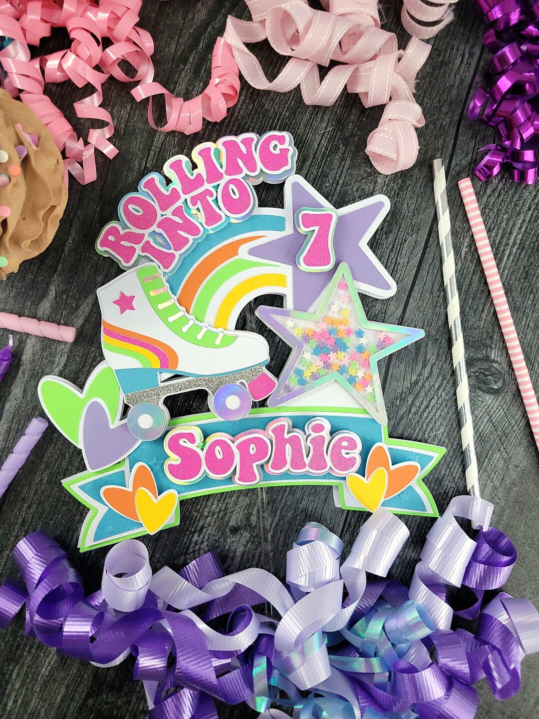 Roller Skate Cake Topper - Etsy