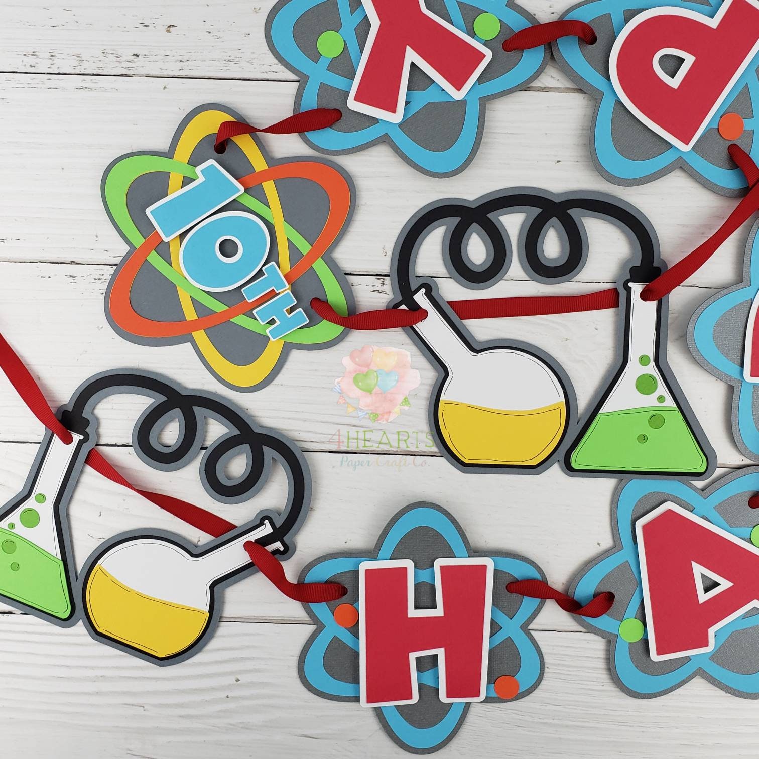 Science Birthday Banner Mad Science Birthday Banner | Etsy