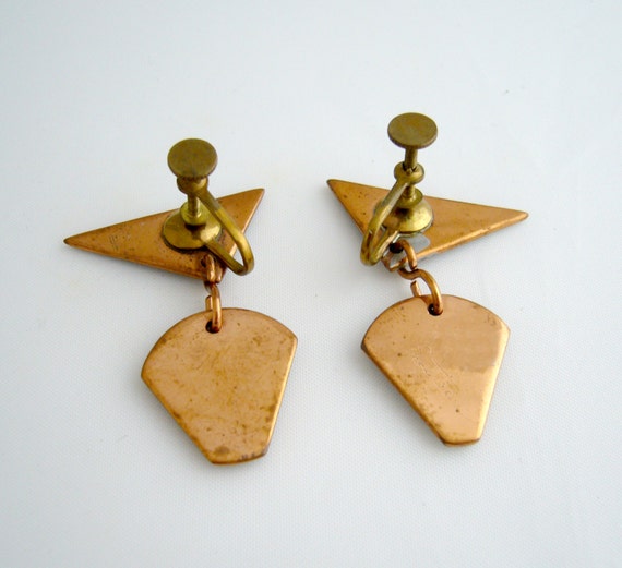 1950's Robert and Audrey Engstrom Copper Enamel Screw… - Gem