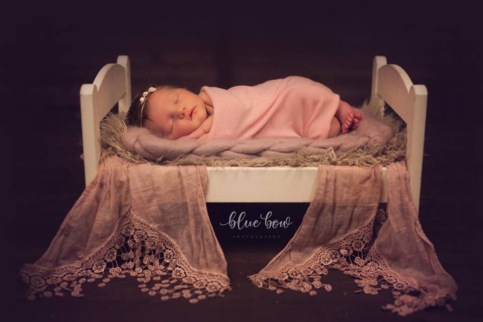 Dusky Pink Newborn Baby Photography Prop Chunky Knit Wool | Etsy