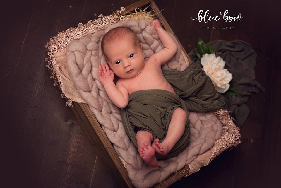 Dusky Pink Newborn Baby Photography Prop Chunky Knit Wool | Etsy