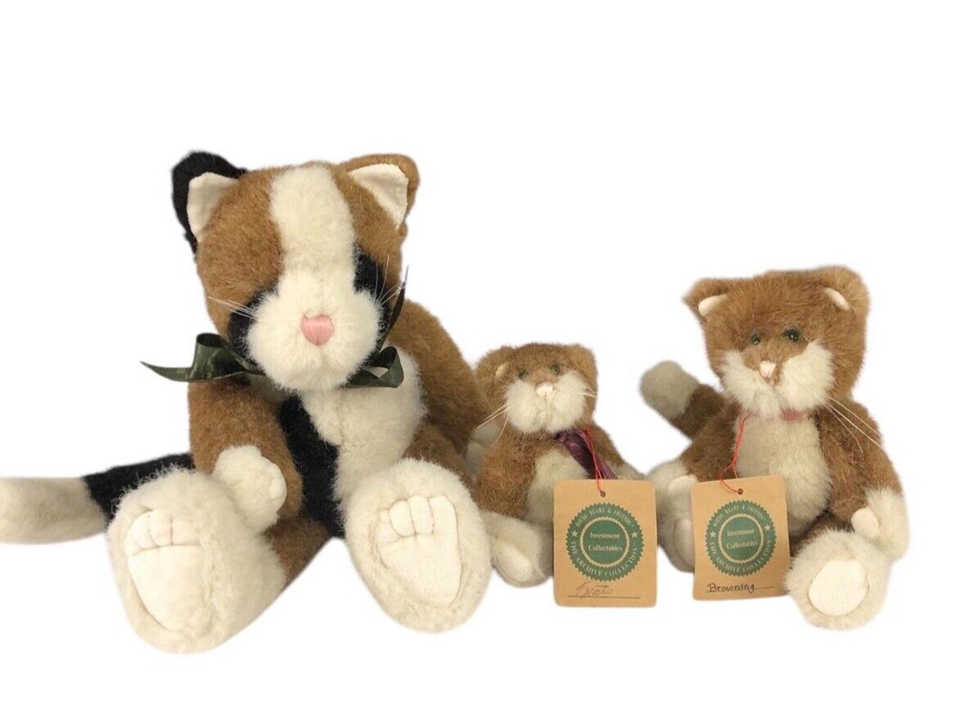 Boyds Bears Kitty Cat Plush Set: Vintage Stuffed Animals - Etsy