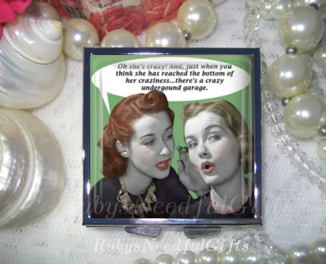 Square Pill Case, Funny Retro Pill Case, Pill Box, Pill Container, Best ...