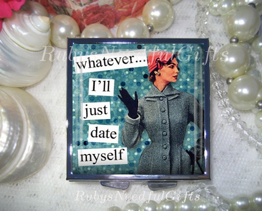 Square Pill Case, Retro Diva Pill Case, Pill Box, Pill Container, Best ...