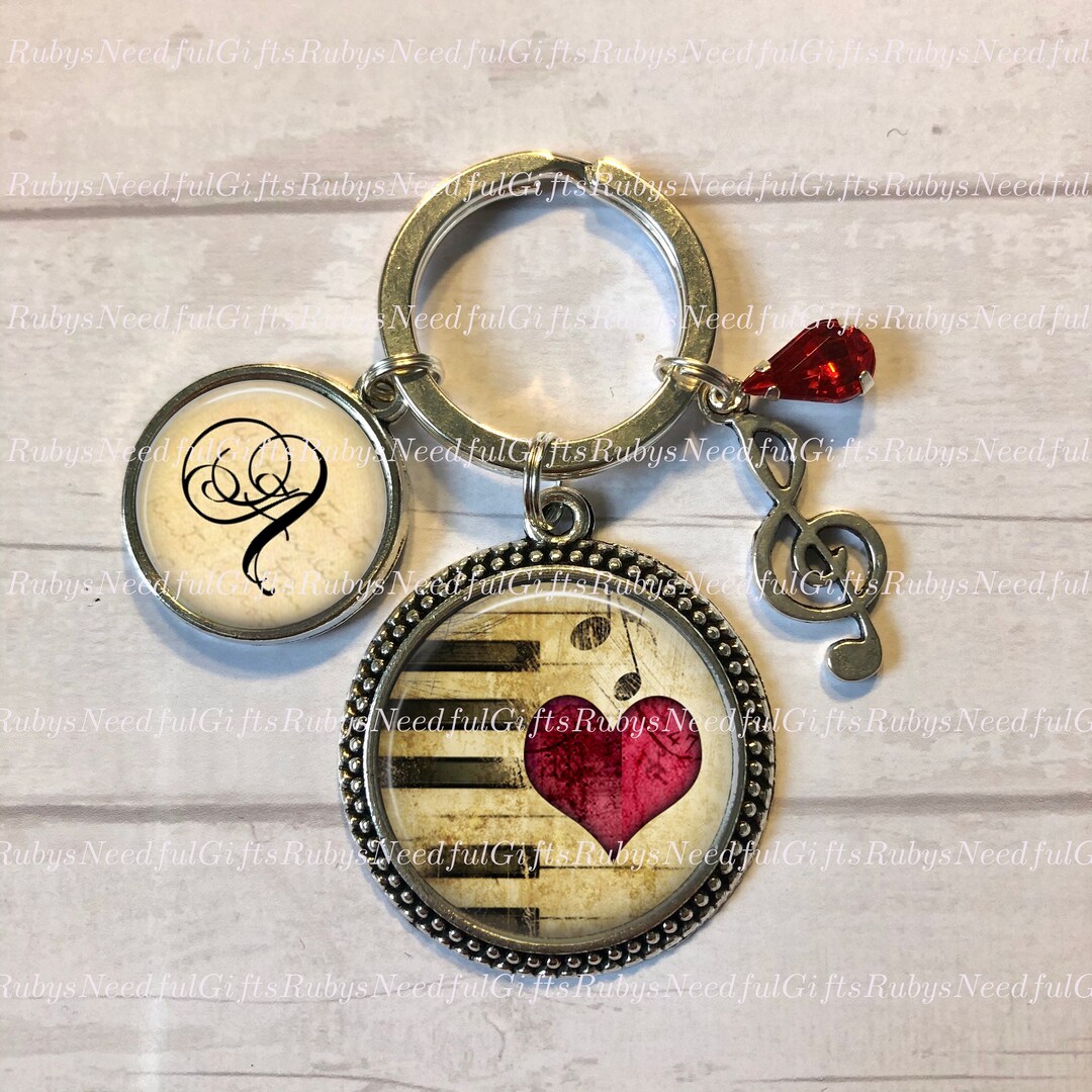 Music Key Ring Keyfob Keychain Keychain for Women Keyring - Etsy