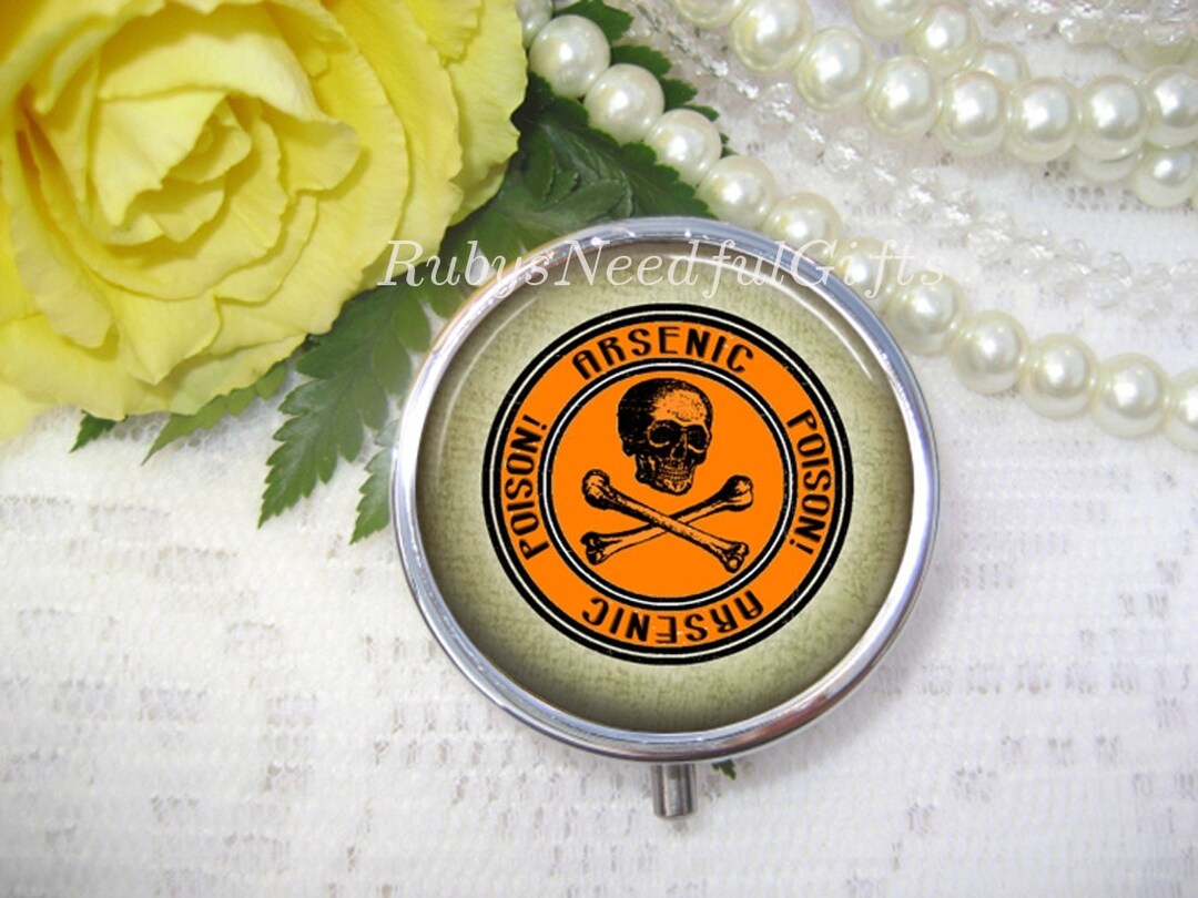 Antique Poison Label Pill Case, Pill Box,pill Container, Mint Case ...