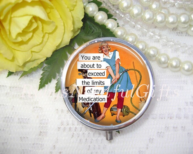 Funny Pill Case, Pill Box,pill Container, Mint Case, Gift for Her, Best ...