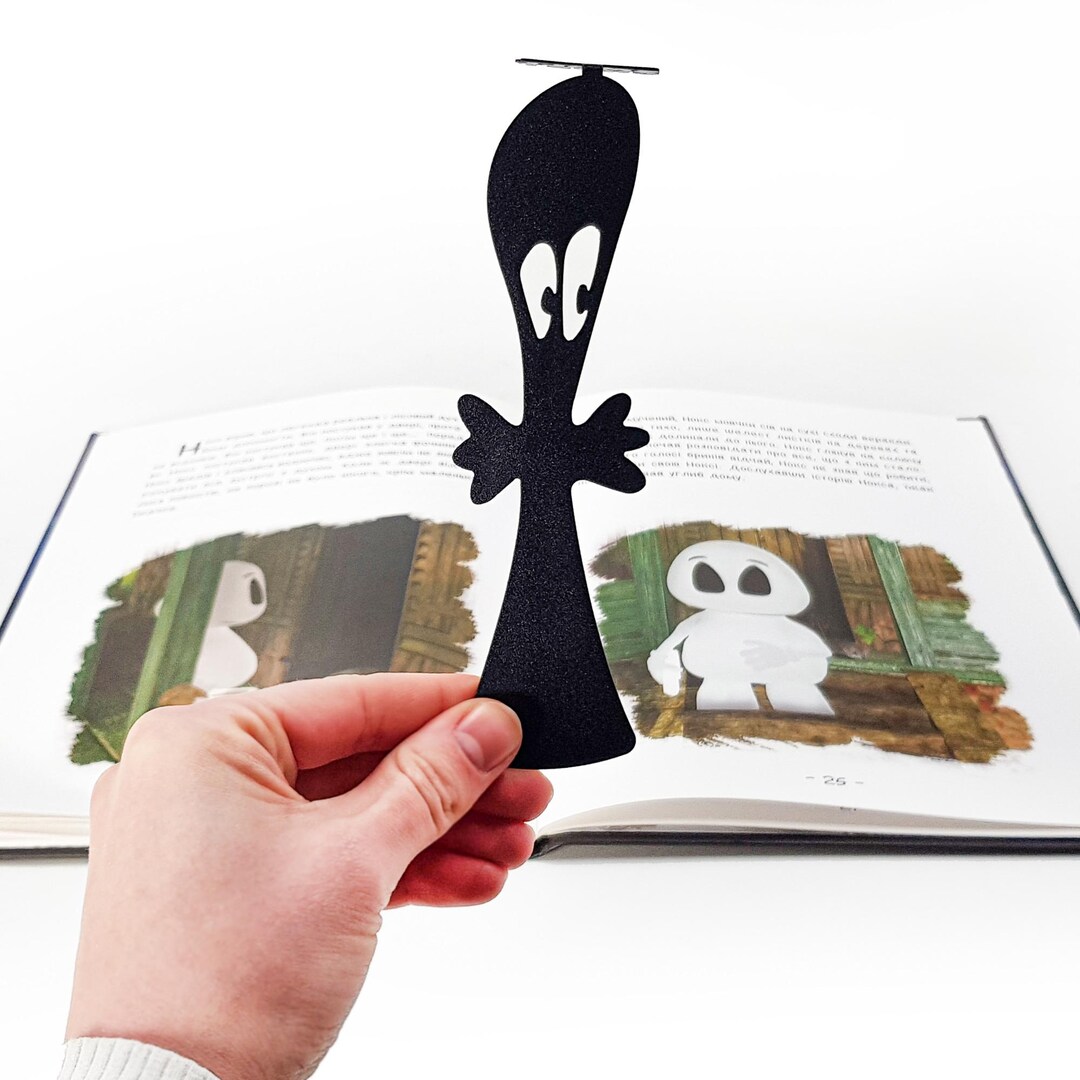 Metal Ghost Bookmark: Black Steel Halloween Spooky - Etsy