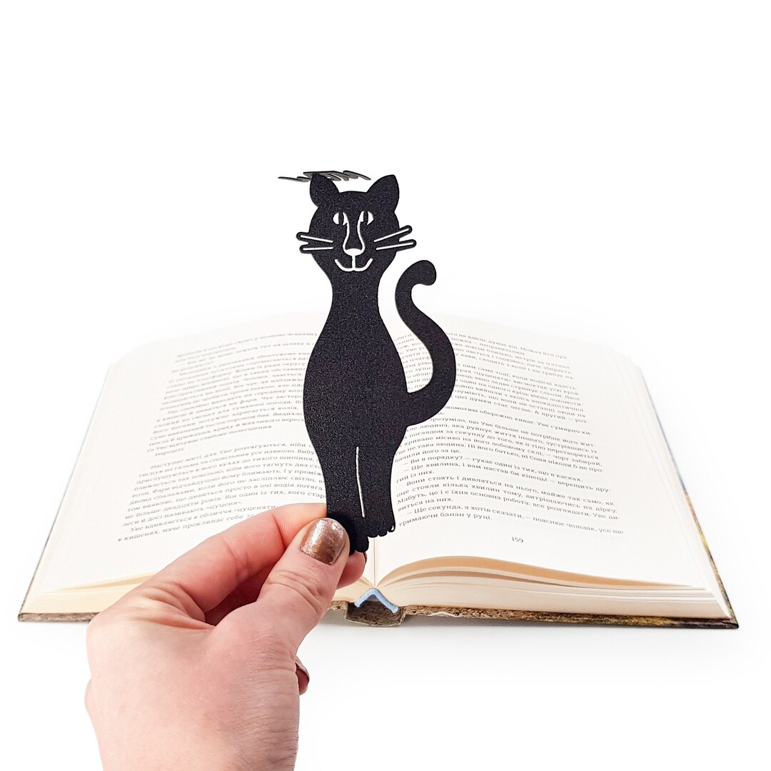 Mew Cat Bookmark, Best Friend Cat Lover Personalized Small Bookish Gift ...
