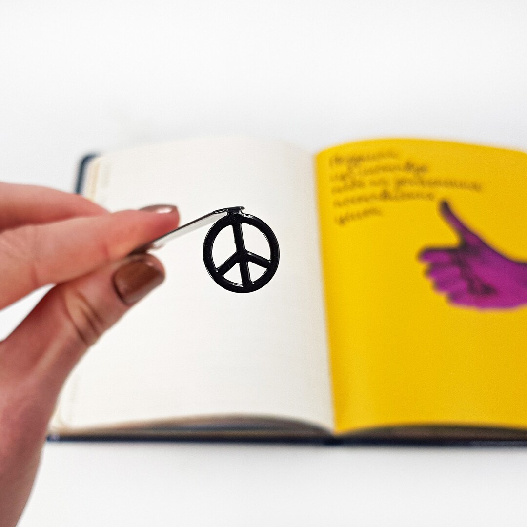 Best Friend Personalized Small Bookish Gift, Symbol Peace Bookmark ...