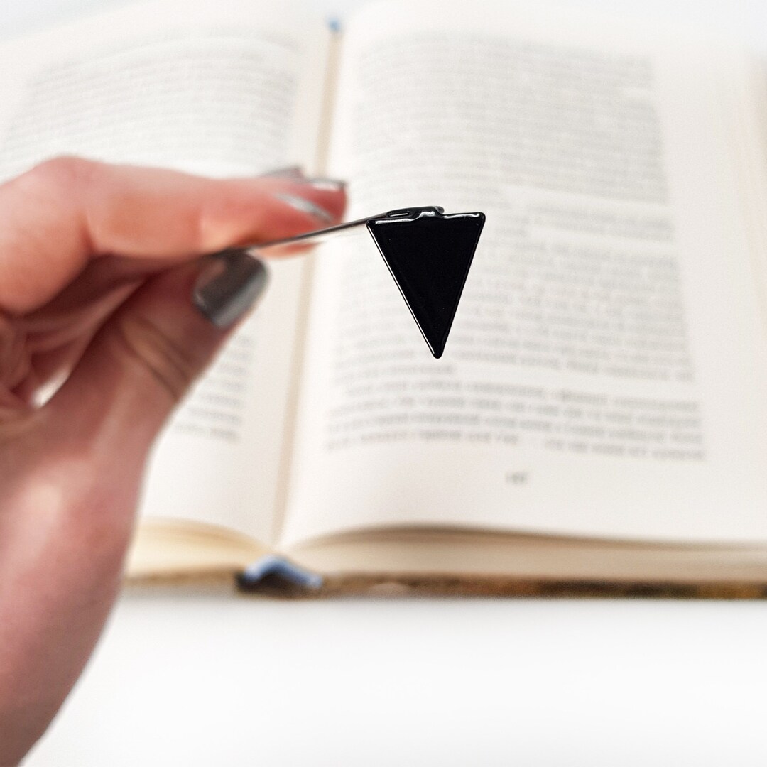 Minimalist Triangle Bookmark: Personalized Bookish Gift - Etsy