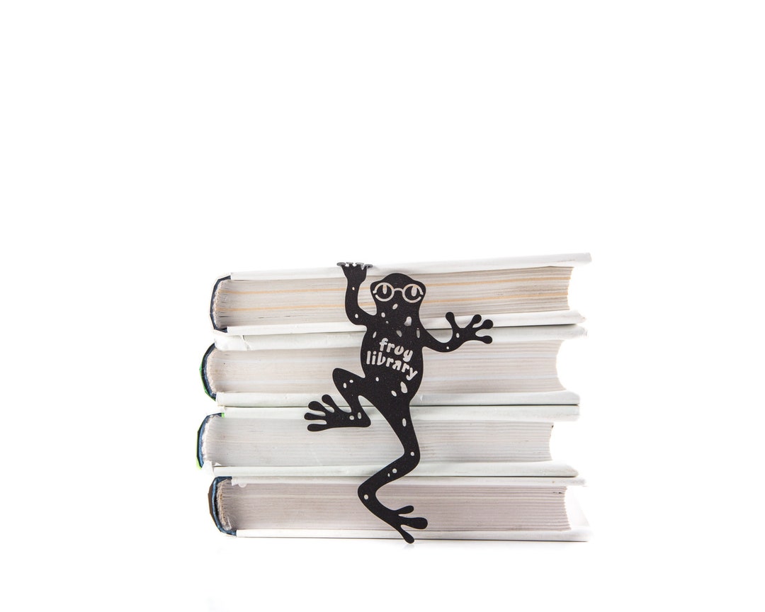 Unique Bookmark Frog Library, Small Personalized Bookish Gift, for Frog ...