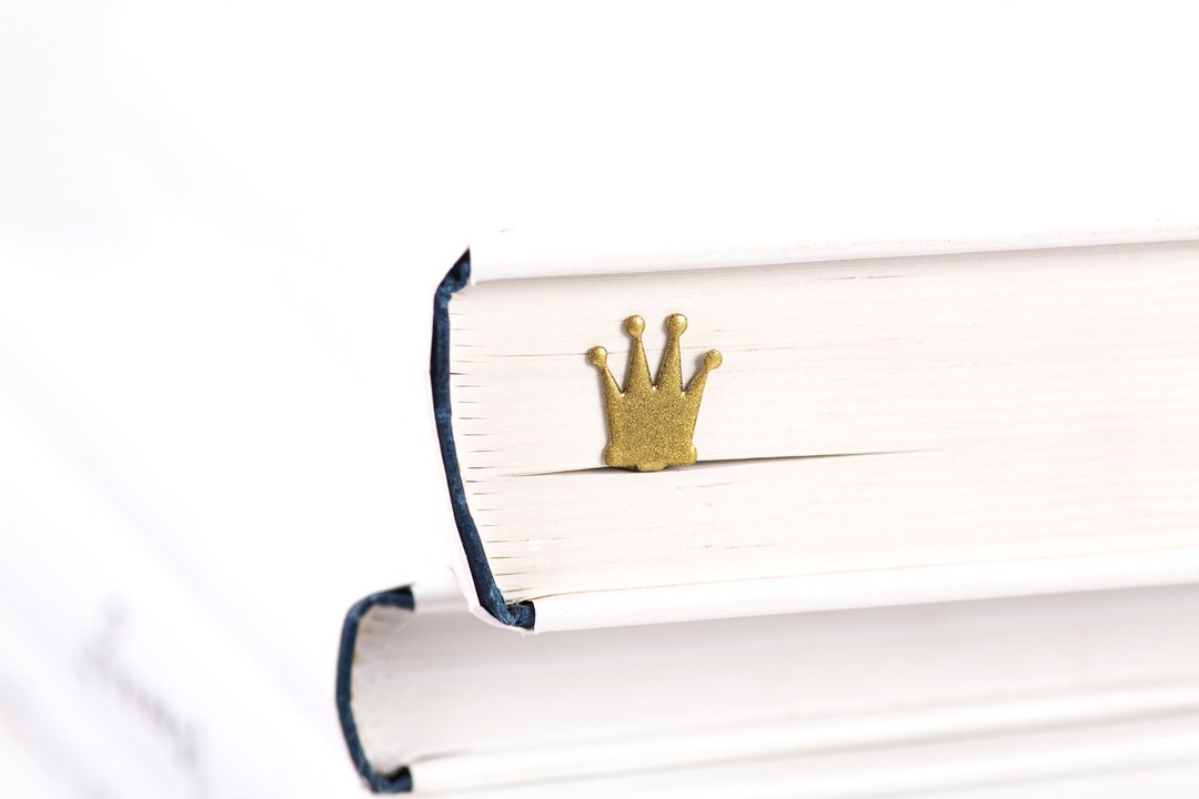 Golden Crown Bookmark: Personalized Bookish Gift - Etsy