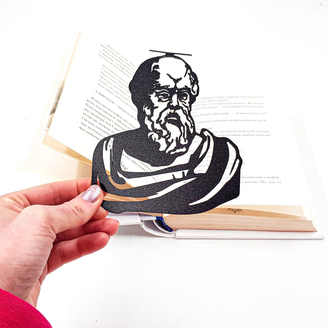 Philosophy Bookmark With Socrates Portrait – Greek Thinker Design - Etsy