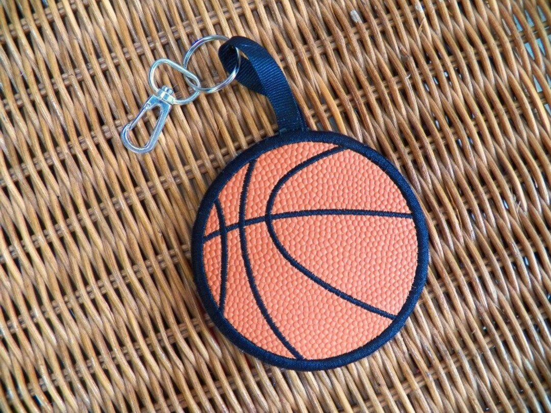 BASKETBALL BAG TAG Machine Embroidery Design - Etsy