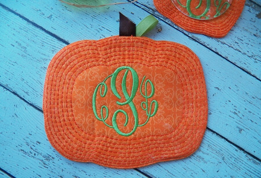 AUTUMN MUG RUG Machine Embroidery Design - Etsy