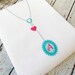 MONOGRAM DROP NECKLACE Machine Embroidery Design - Etsy