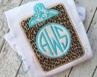 MONOGRAM DROP NECKLACE Machine Embroidery Design - Etsy