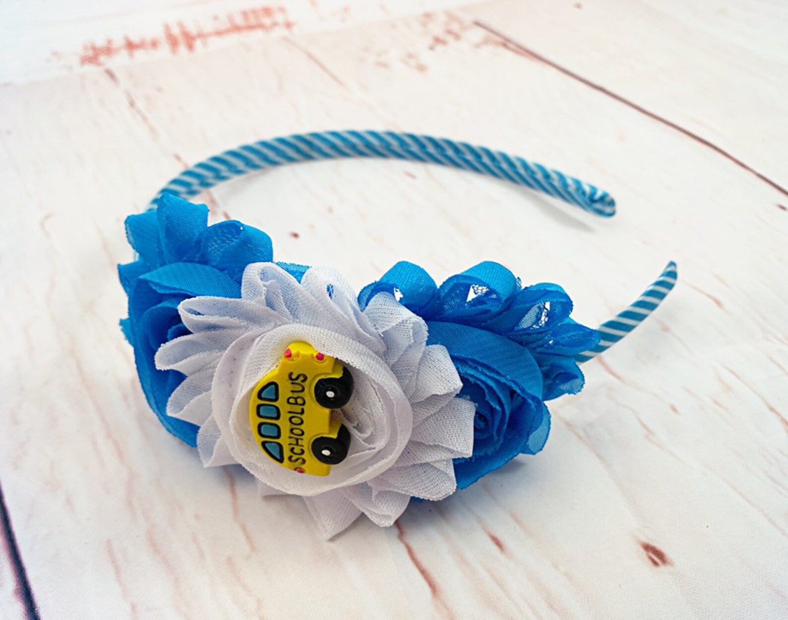 School Headband, Back to School Headband, School Bus Headband, Yellow ...
