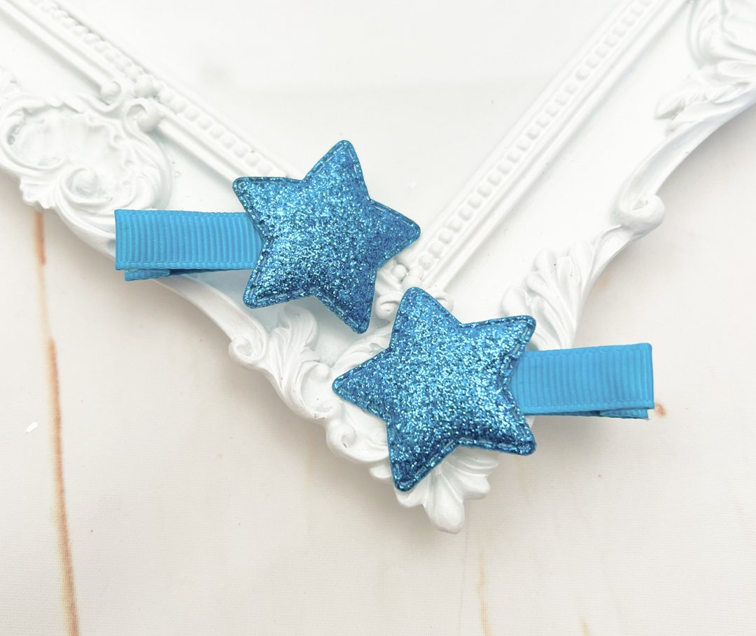 Blue Star Hair Clips, Patriotic Hair Clips, 4th of July Hair Clips ...