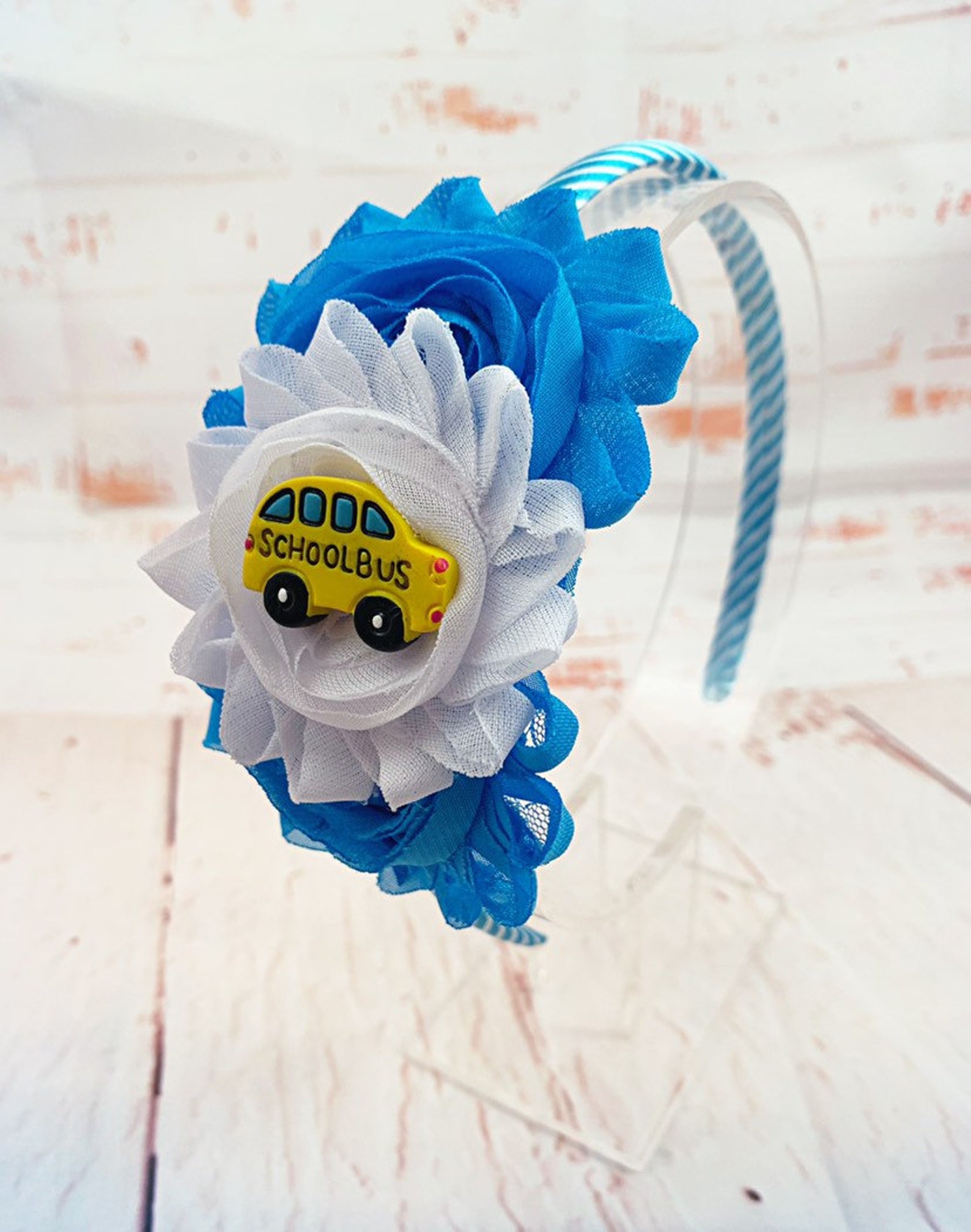 School Headband, Back to School Headband, School Bus Headband, Yellow ...