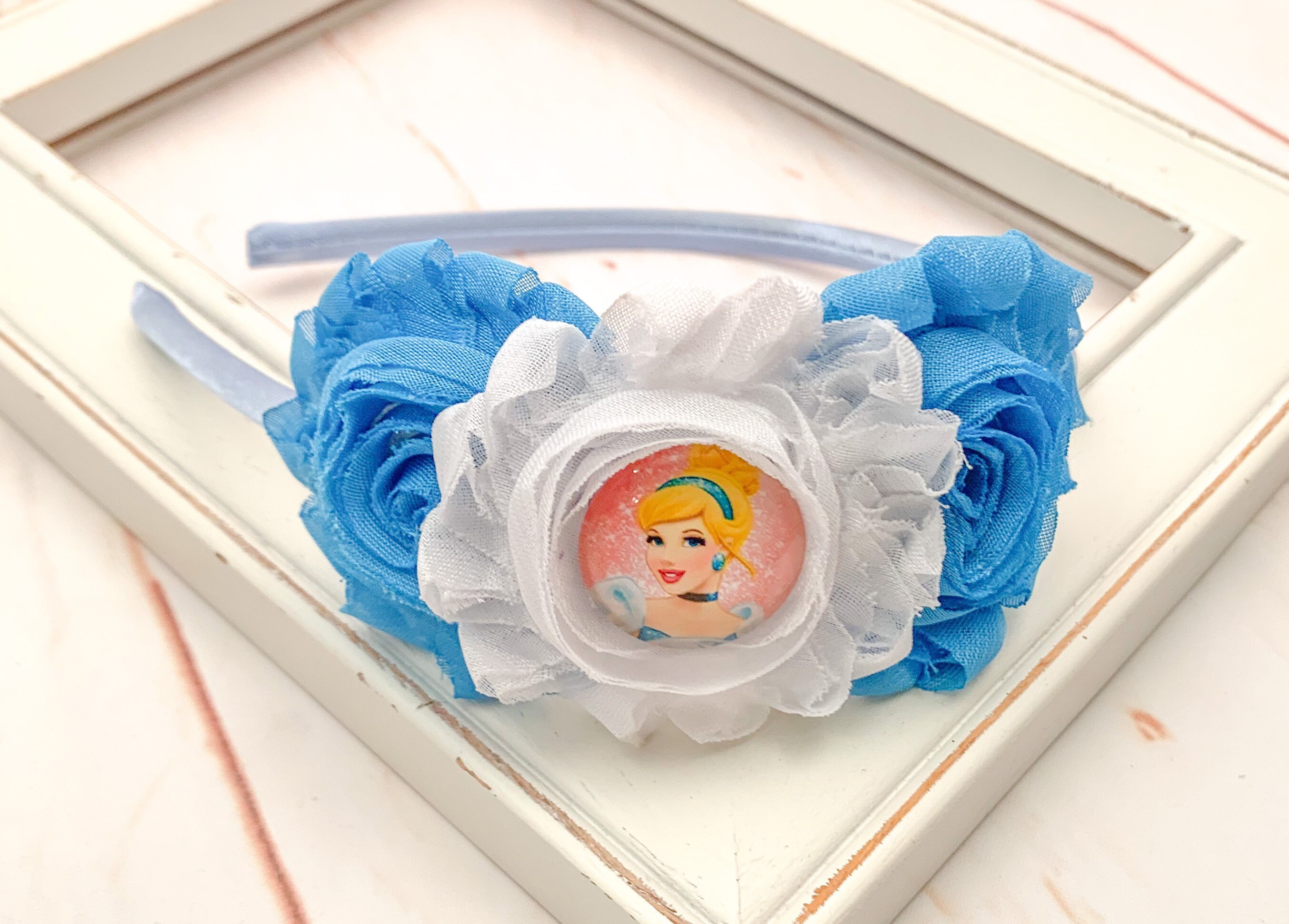 Cinderella Headband Princess Cinderella Blue Cinderella - Etsy Australia
