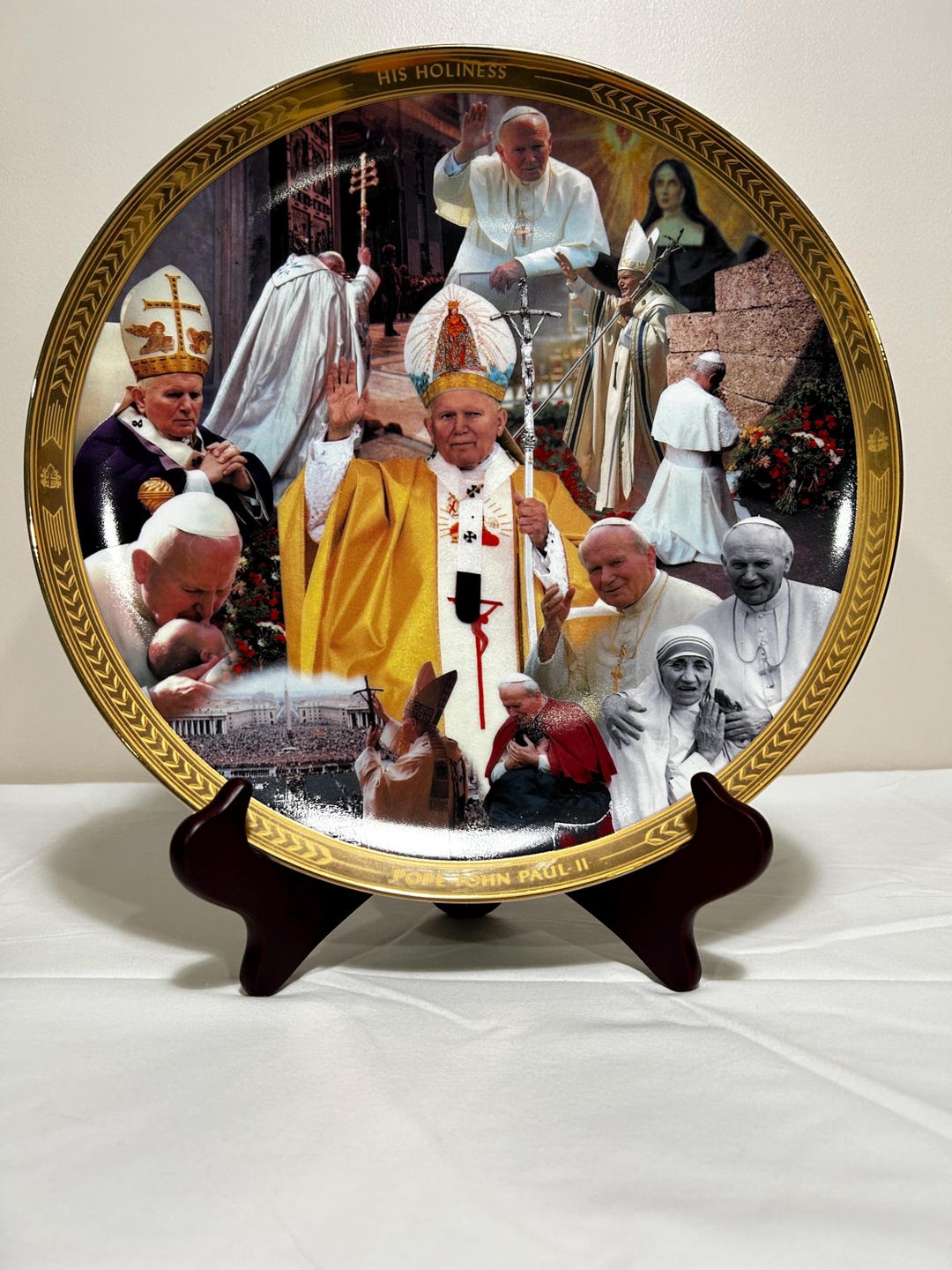 Danbury Mint Pope John Paul II Collector Plate - Etsy