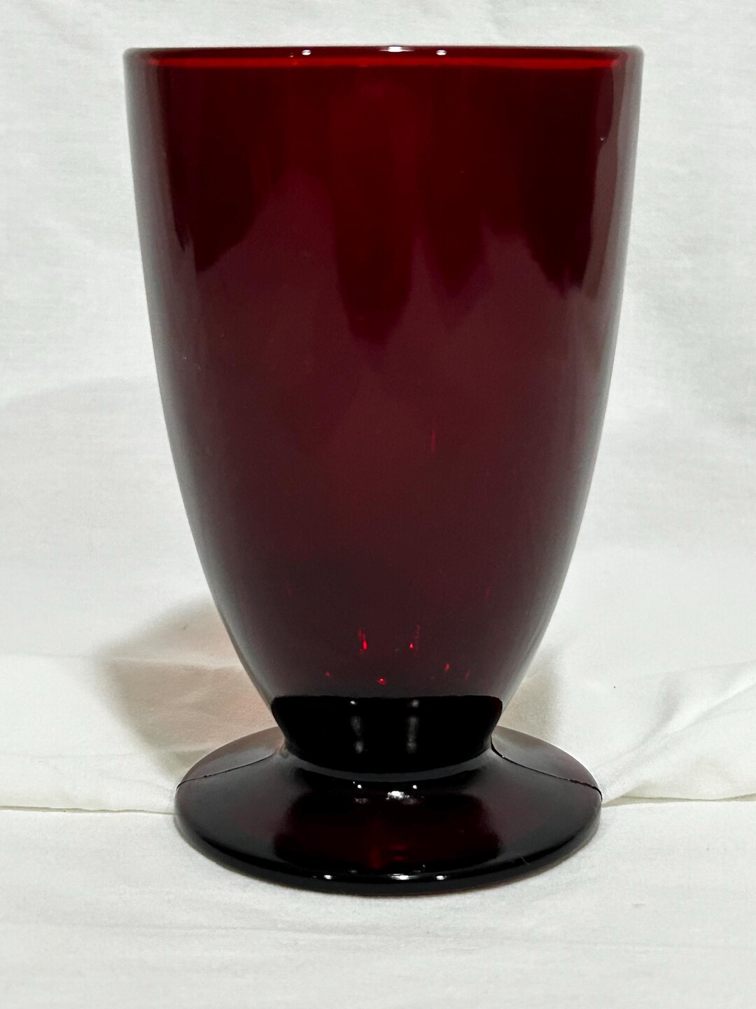 Vintage Anchor Hocking Royal Ruby Red Water Glass - Etsy