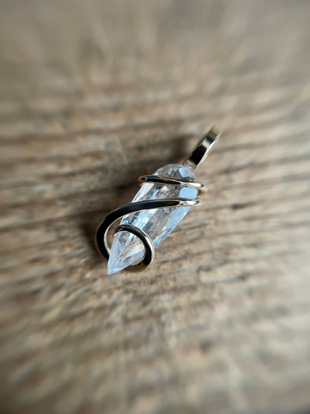 Faceted Phenakite in 14k Gold Pendant - Etsy