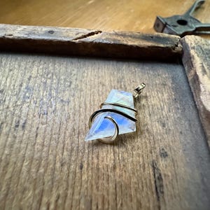 Faceted Moonstone in 14k Gold Pendant - Etsy
