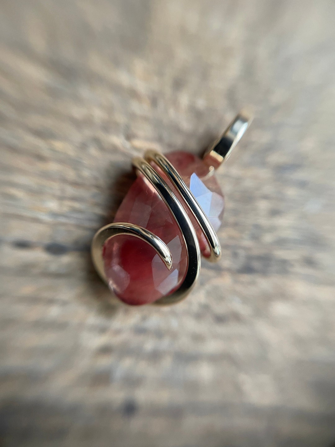 Faceted Andesine Labradorite in 14k Gold Pendant - Etsy