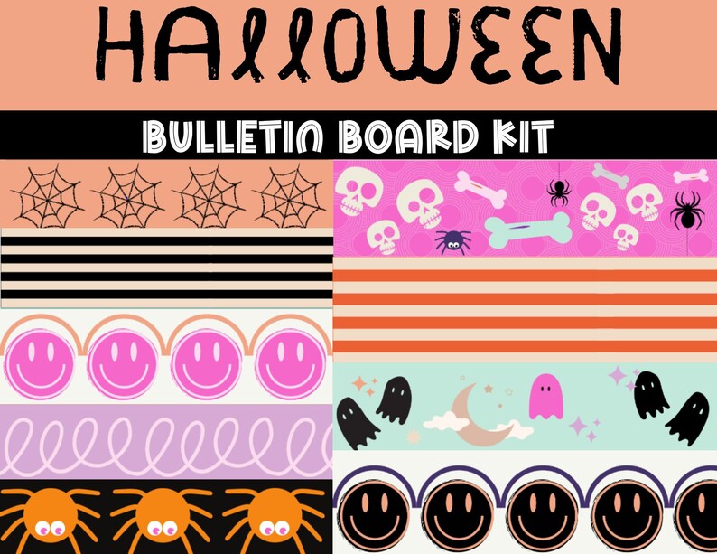 Halloween Bulletin Board & Door Display - Etsy