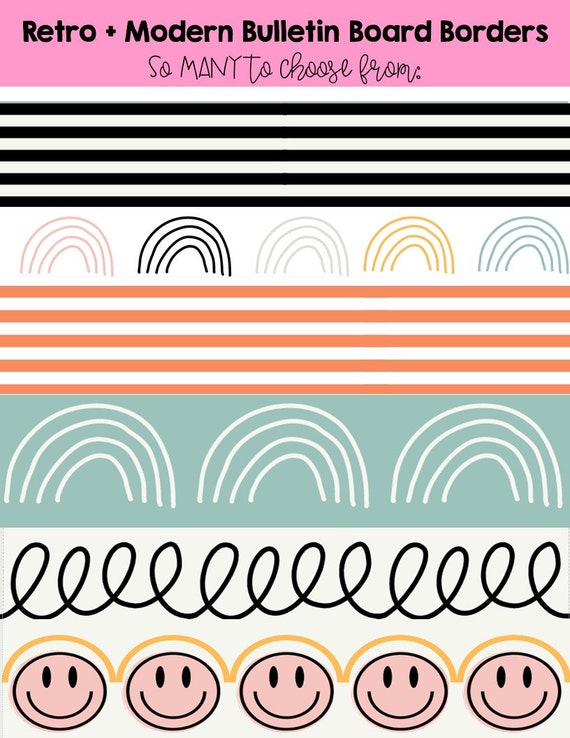 Retro Modern Borders