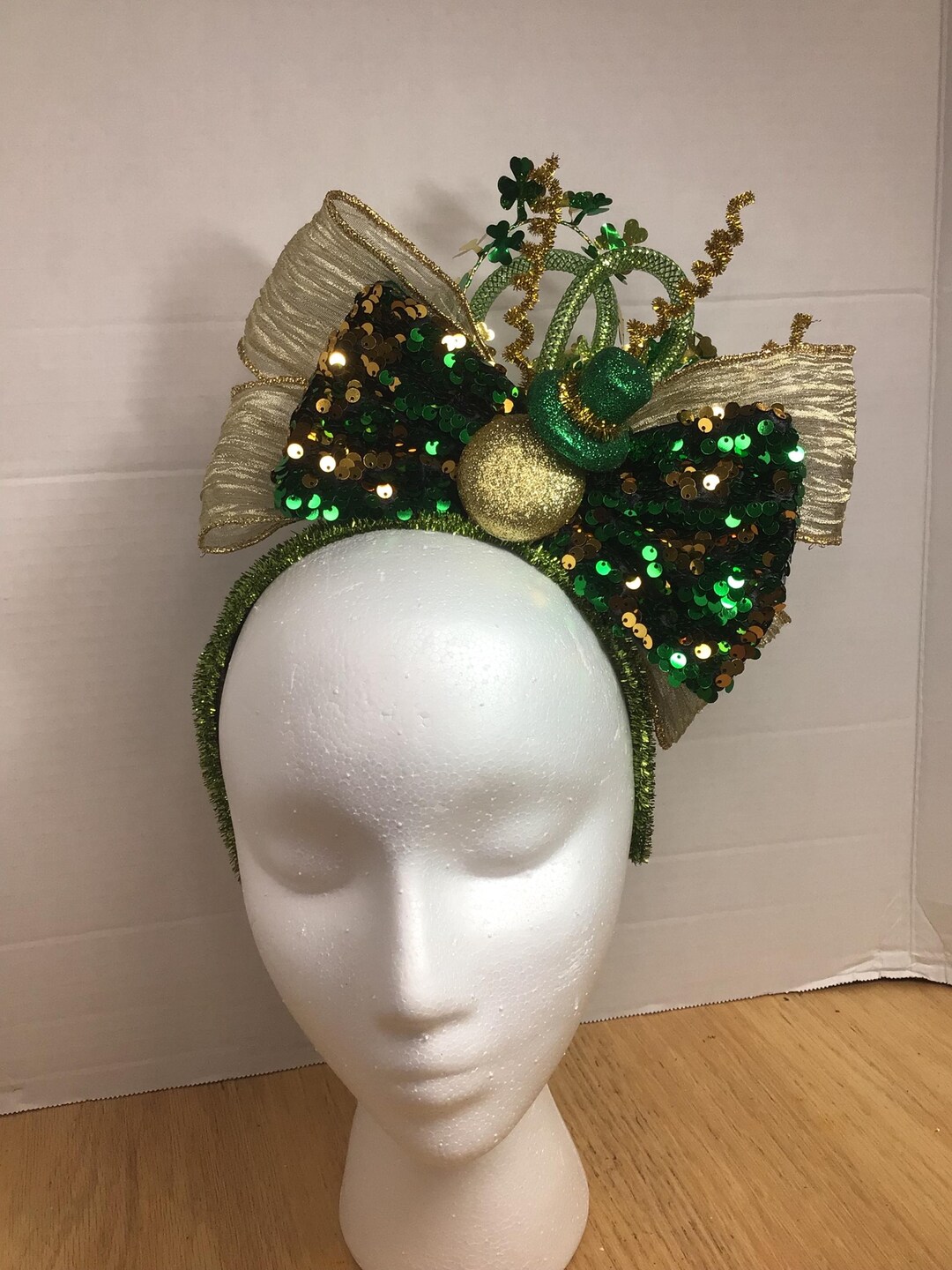 St Patrick's Day Headband Fascinator Headpiece Mardi Gras Party ...