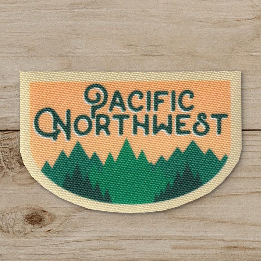 Pacific Northwest - Iron on Patch, Canvas, Oregon, Trees - Etsy