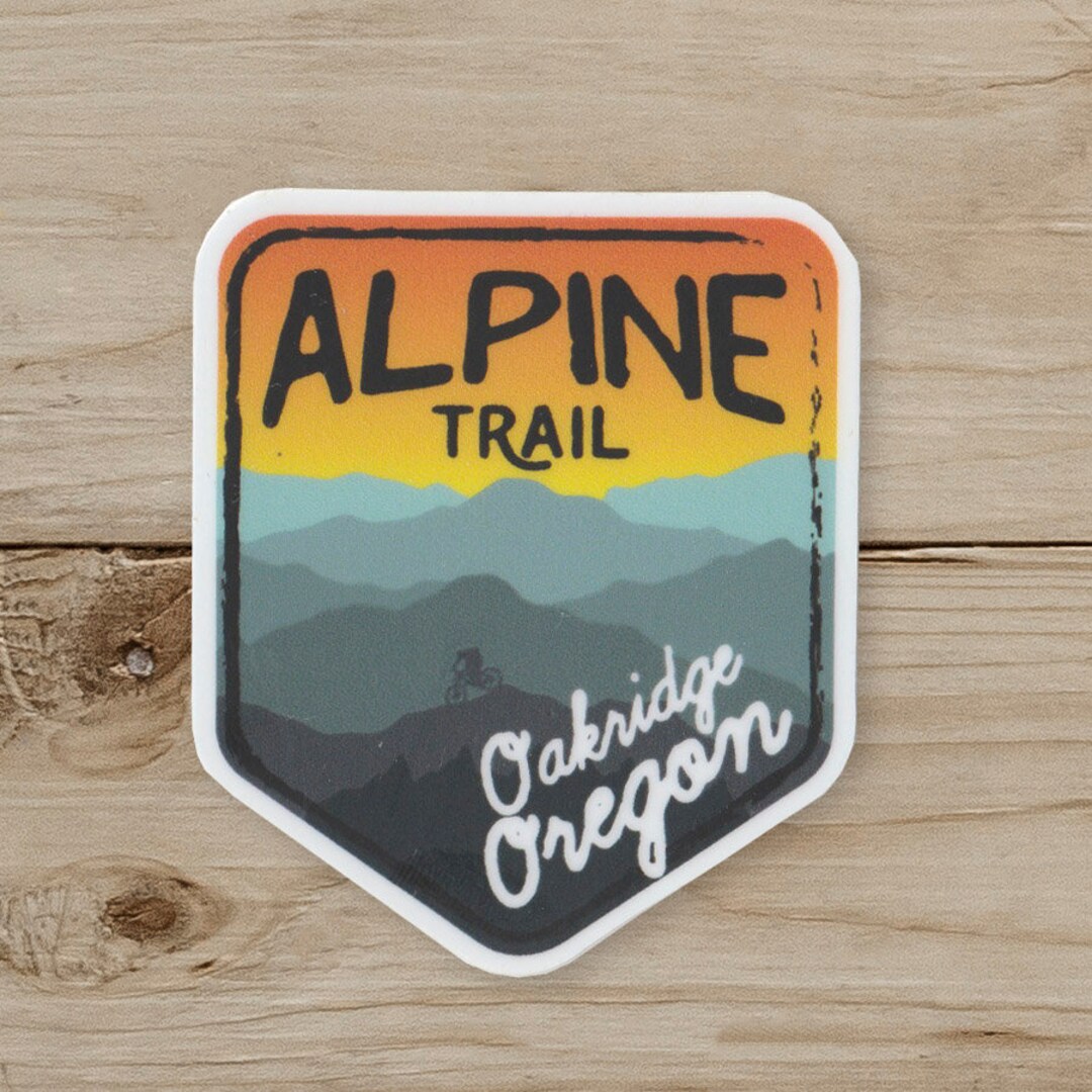 Alpine Trail, Oakridge, Oregon - Sticker - Etsy