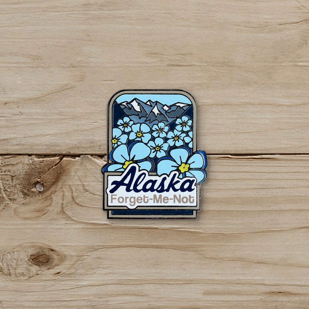 Forget-me-not Alaska Pin / Pin Collection / Lapel Pin Collecting - Etsy