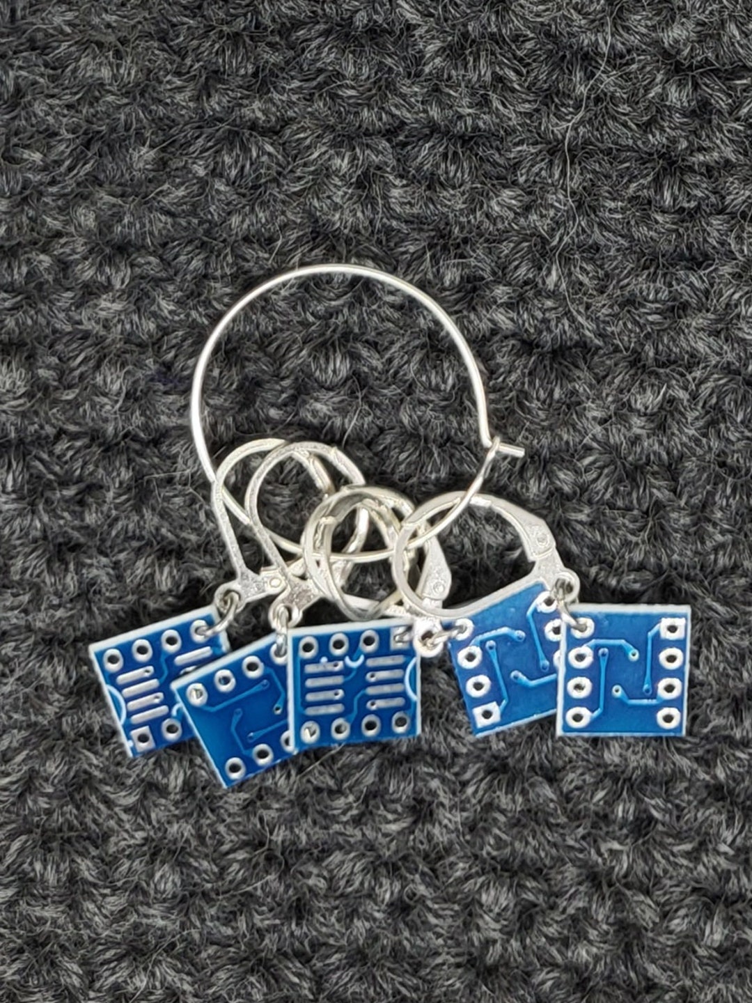 PCB Circuit Board Stitch Markers - Blue - Etsy