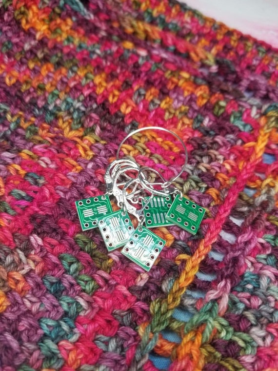 PCB Circuit Board Stitch Markers Green - Etsy