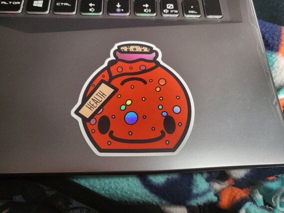 Red Health Potion Holographic Sticker Decal - Etsy