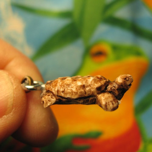 Snapping Turtle Necklace Charm Necklace Charm Jewelry | Etsy