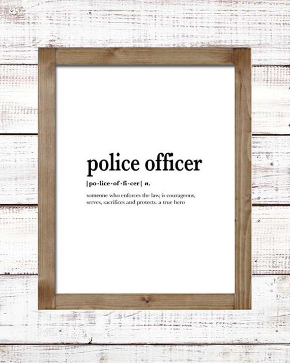 Police Officer Wall Decor 11x14 Digital File | Etsy