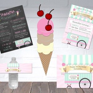 Ice Cream Party Package Deal Digital Files - Etsy