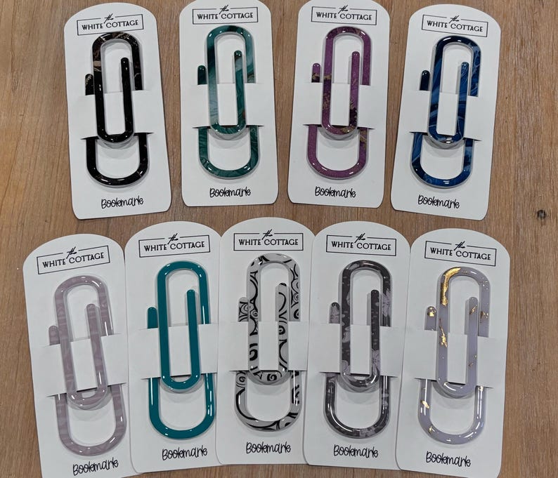 Jumbo Paper Clip Bookmarks / Fancy Stationary Clips - Etsy