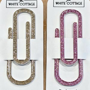 Jumbo Paper Clip Bookmarks / Fancy Stationary Clips - Etsy
