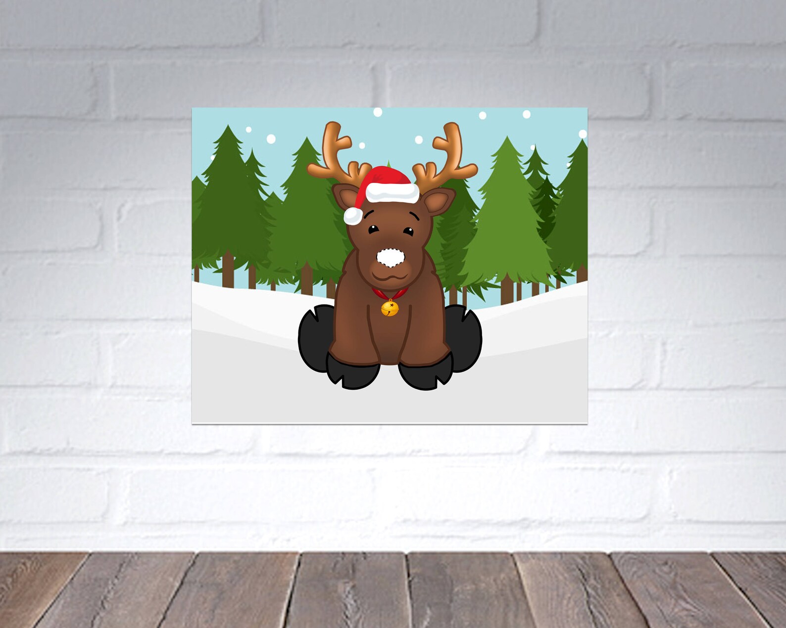 Pin the Red Nose on the Reindeer Christmas Party Game Digital File - Etsy